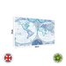 Blue Vintage World Map Wrap Around Edible Cake Topper, ICING Sheet ...
