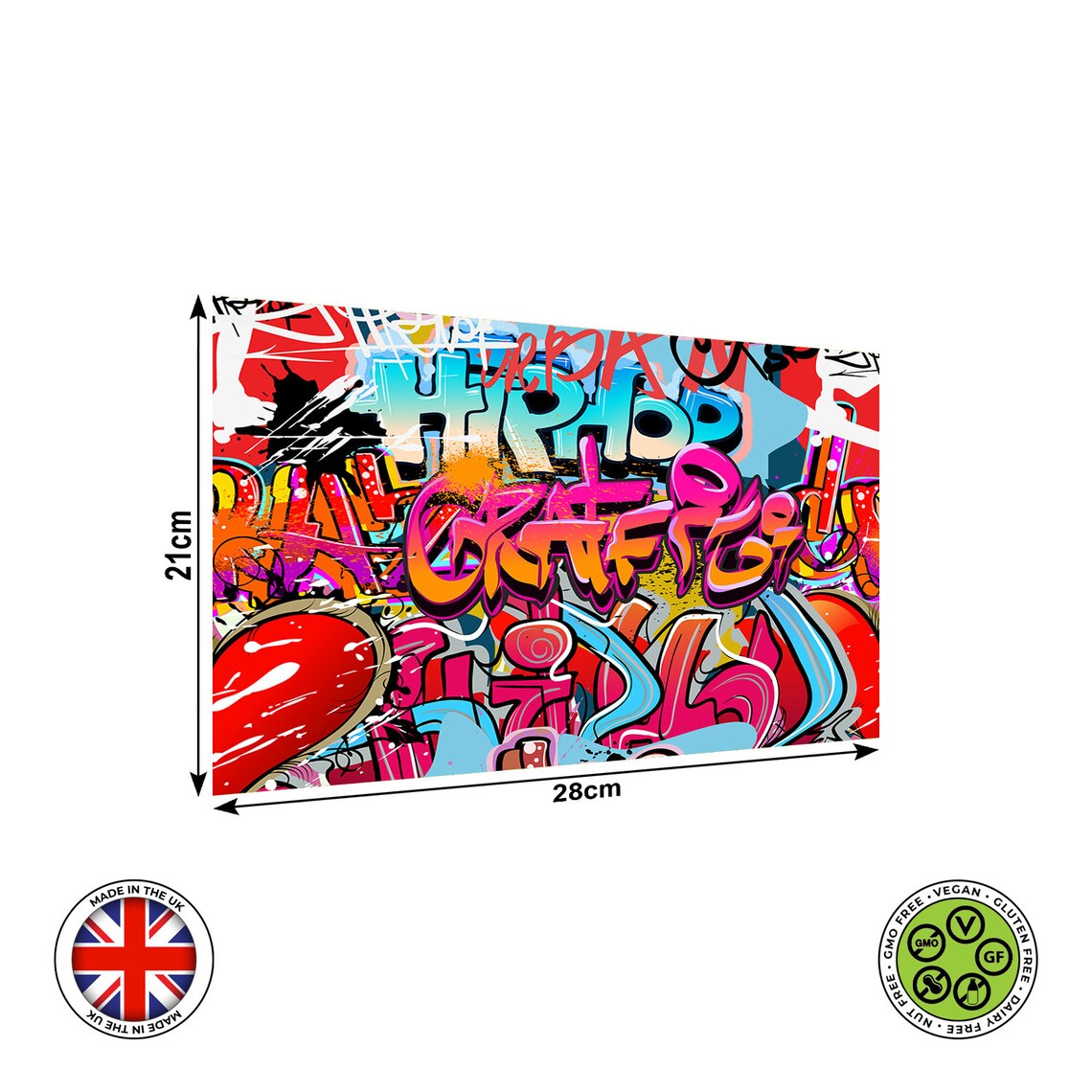 Graffiti Wall Art Edible Cake Topper – Hip-hop Urban Street Art Wrap ...