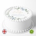First Holy Communion Edible Cake Topper – Personalised Floral Wreath 7 ...