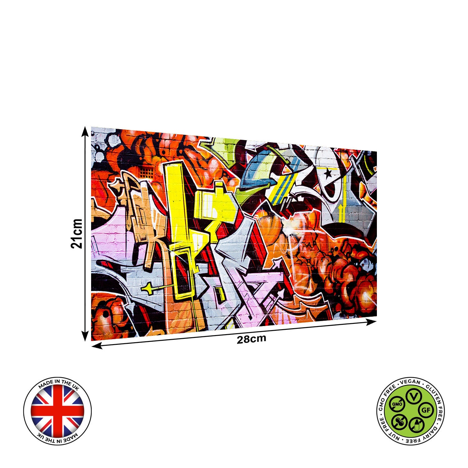 Graffiti Edible Cake Topper – Urban Street Brick Wall Art Design Wrap ...
