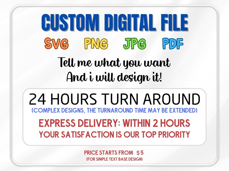 Custom Svg Files, Professional Graphic Design Service, Custom Order ...