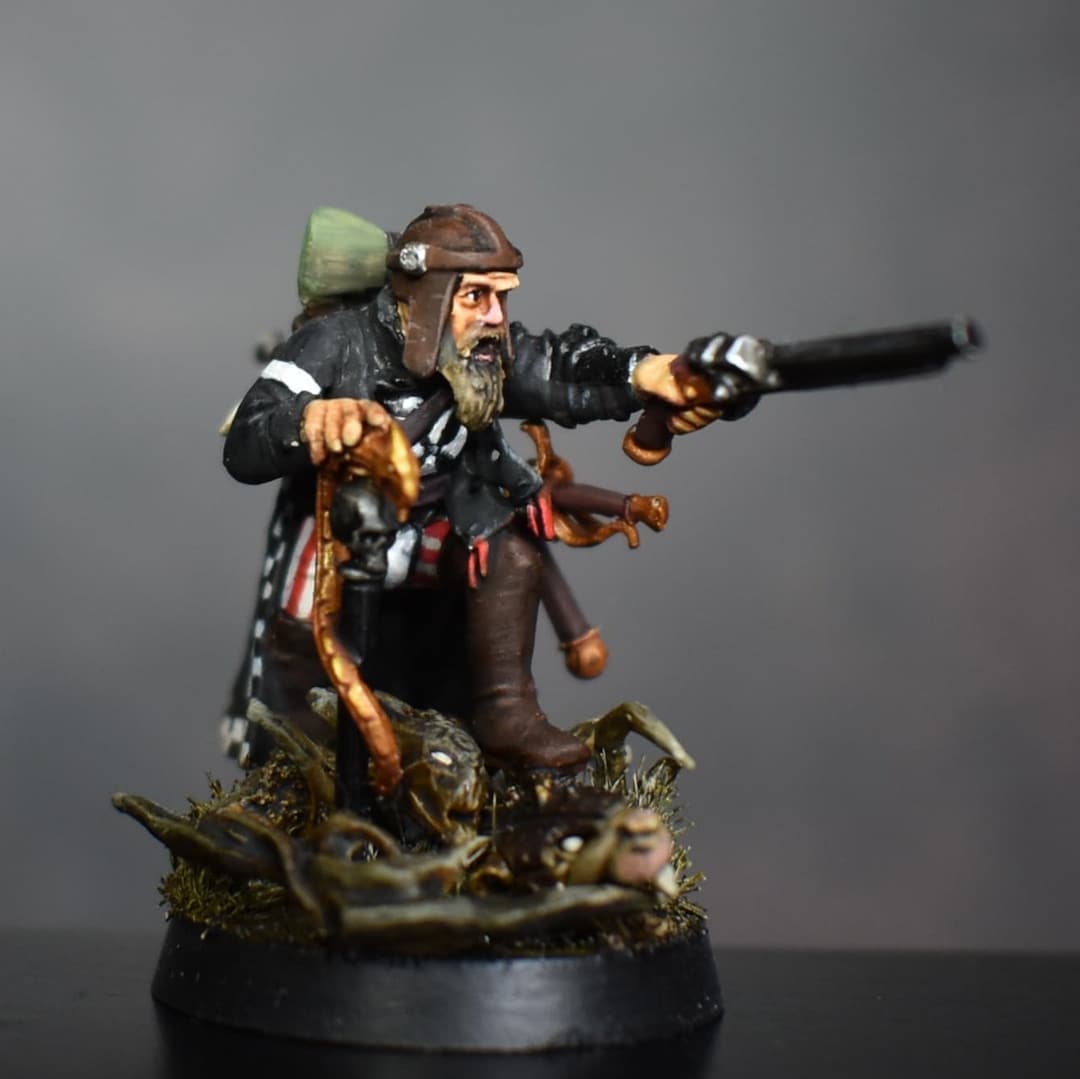 Old Man With Pistols Painted for Wargaming warhammer Mordheim Dnd ...