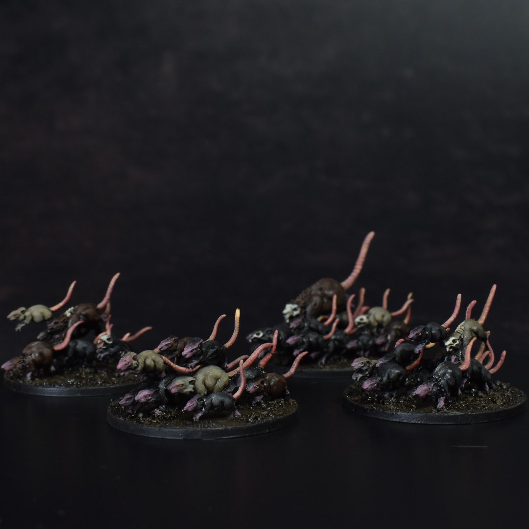 Rats Painted for Wargaming warhammer Mordheim Dnd Dungeons Dragons ...