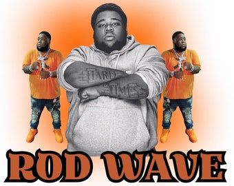 Rod Wave T Shirt Design PNG Instant Download 300 Dpi - Etsy