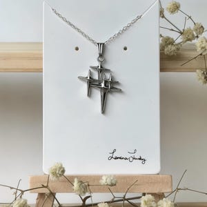 Matching Twin Star Necklace Set | Two Piece Matching Silver Necklace ...