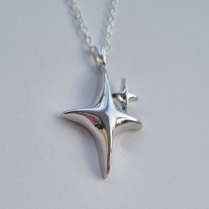 Matching Silver Star Necklace Set, Matching Jewellery Necklace Set for ...