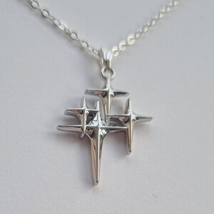Matching Silver Star Necklace Set, Matching Jewellery Necklace Set for ...
