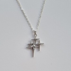 Matching Silver Star Necklace Set, Matching Jewellery Necklace Set for ...