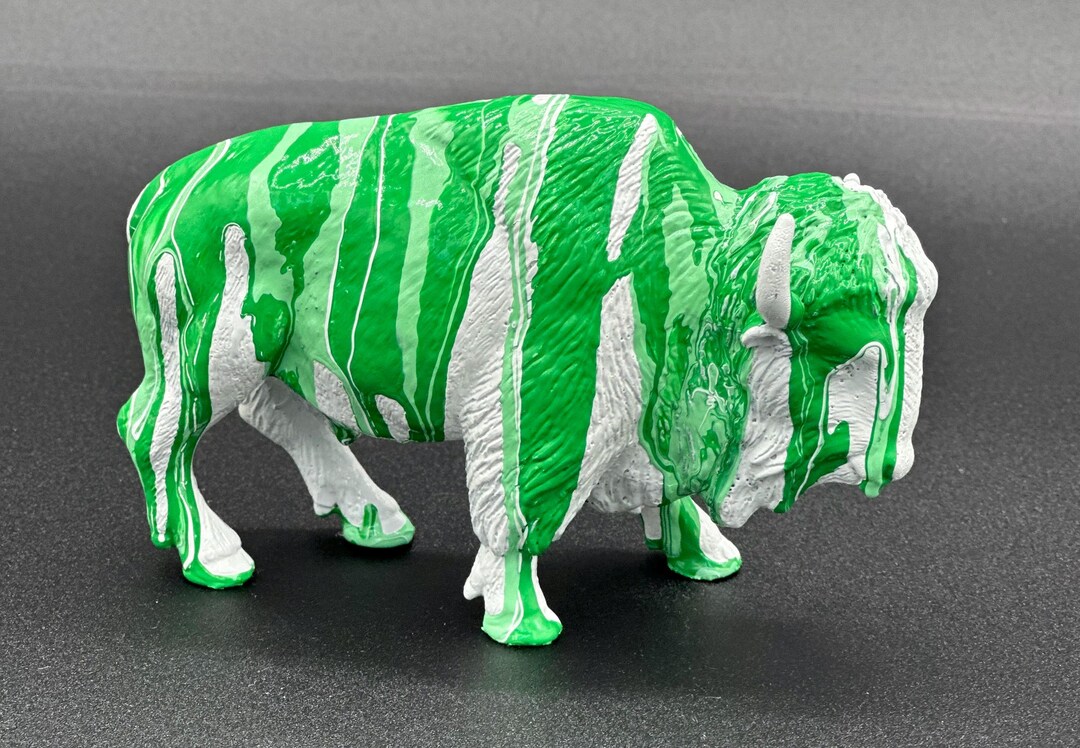 Drip Painted Green Baby Buffalo by BK DRIP! - Etsy