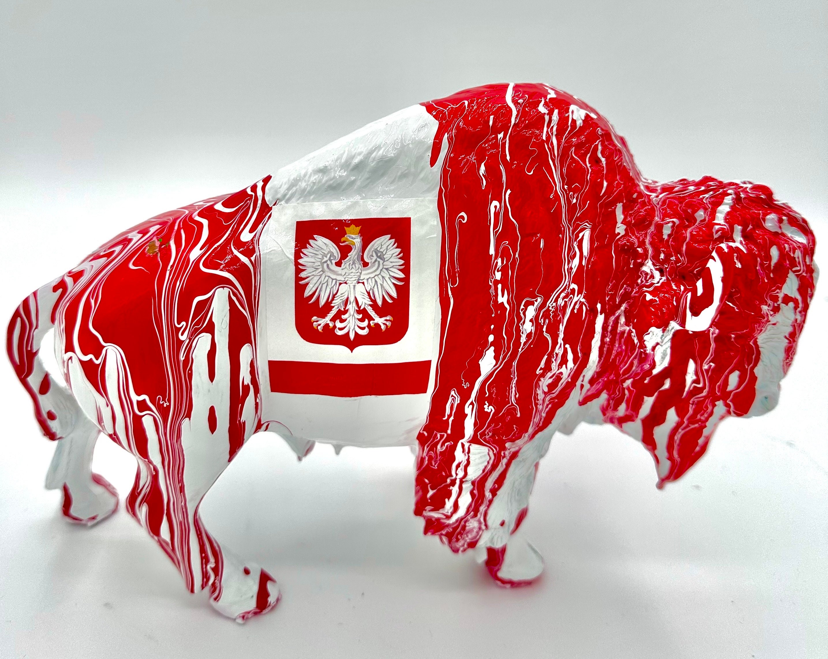 BK DRIP Painted Poland Heritage Buffalo - Etsy