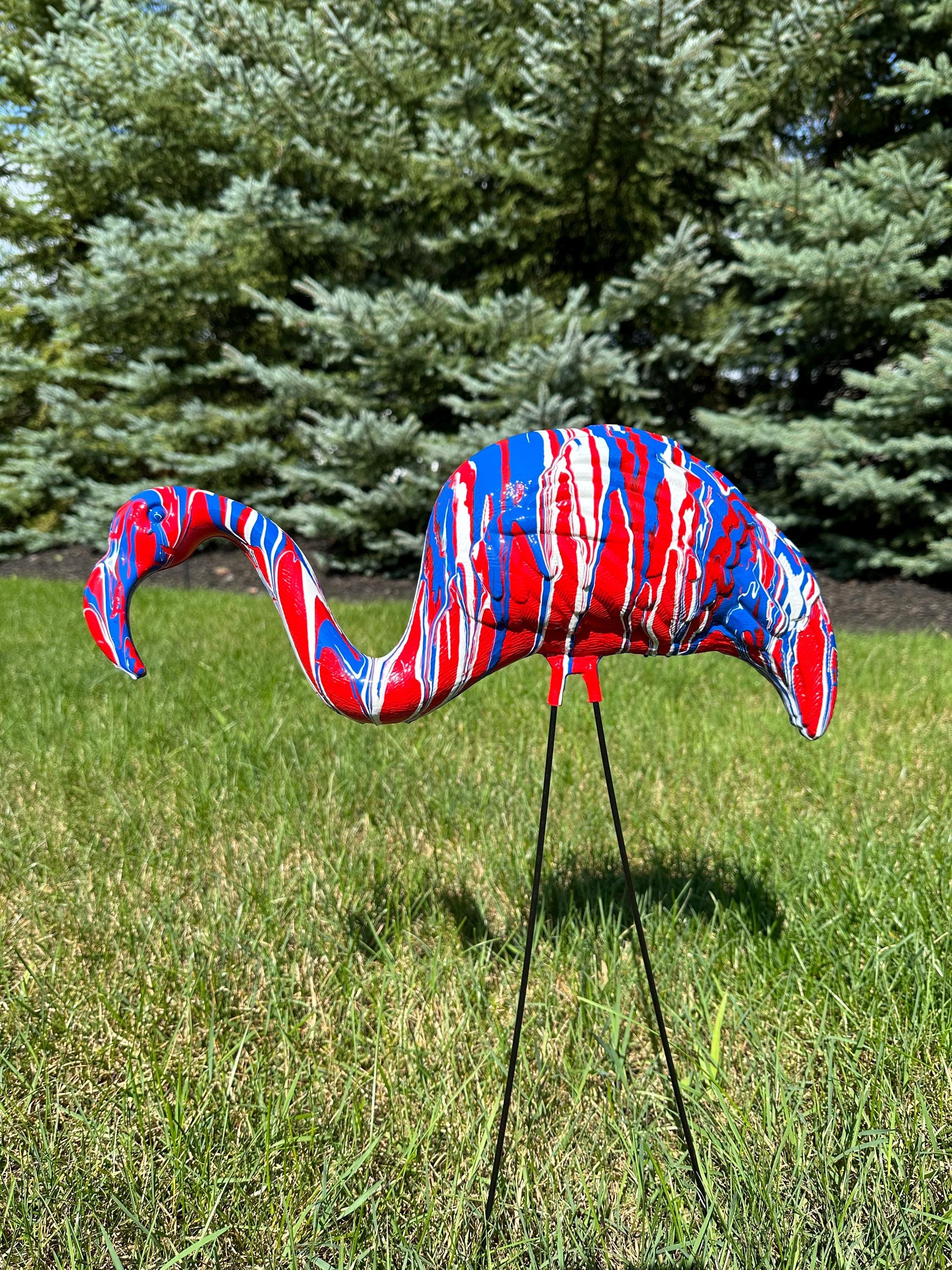 Drip Painted Buffalo Football Flamingo! - Etsy