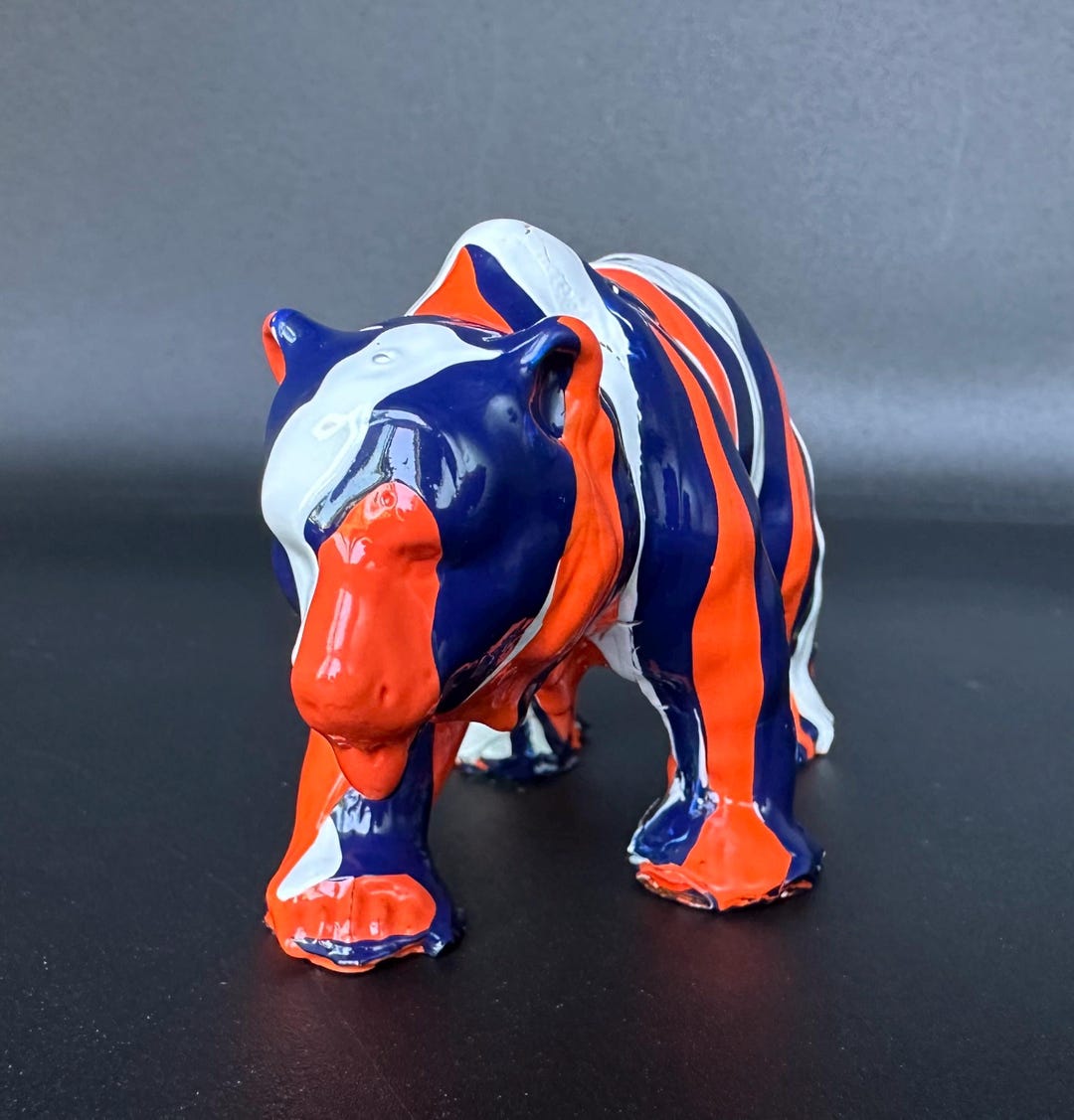 Drip Painted Football Bear! - Etsy