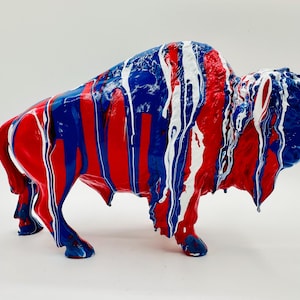 Drip Painted Football Buffalo! - Etsy