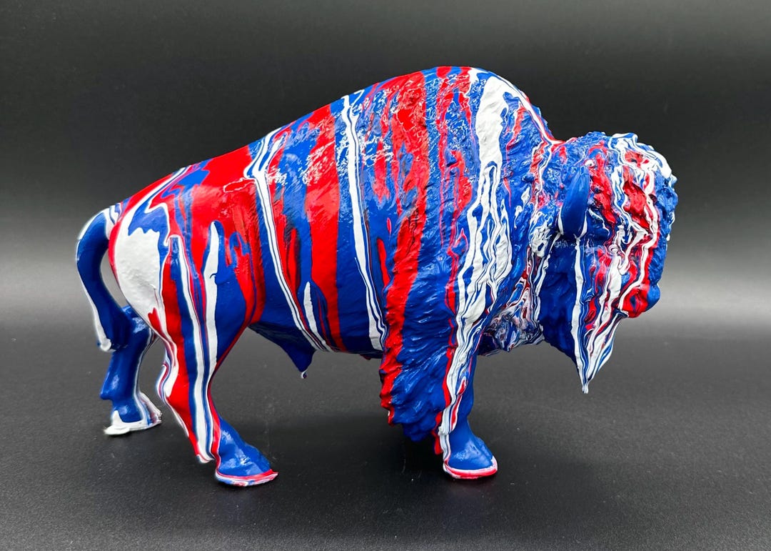 Drip Painted Football Buffalo! - Etsy