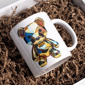 3D Gold Teddy Bear Clip Art in PNG Format Perfect for Commercial Use in ...