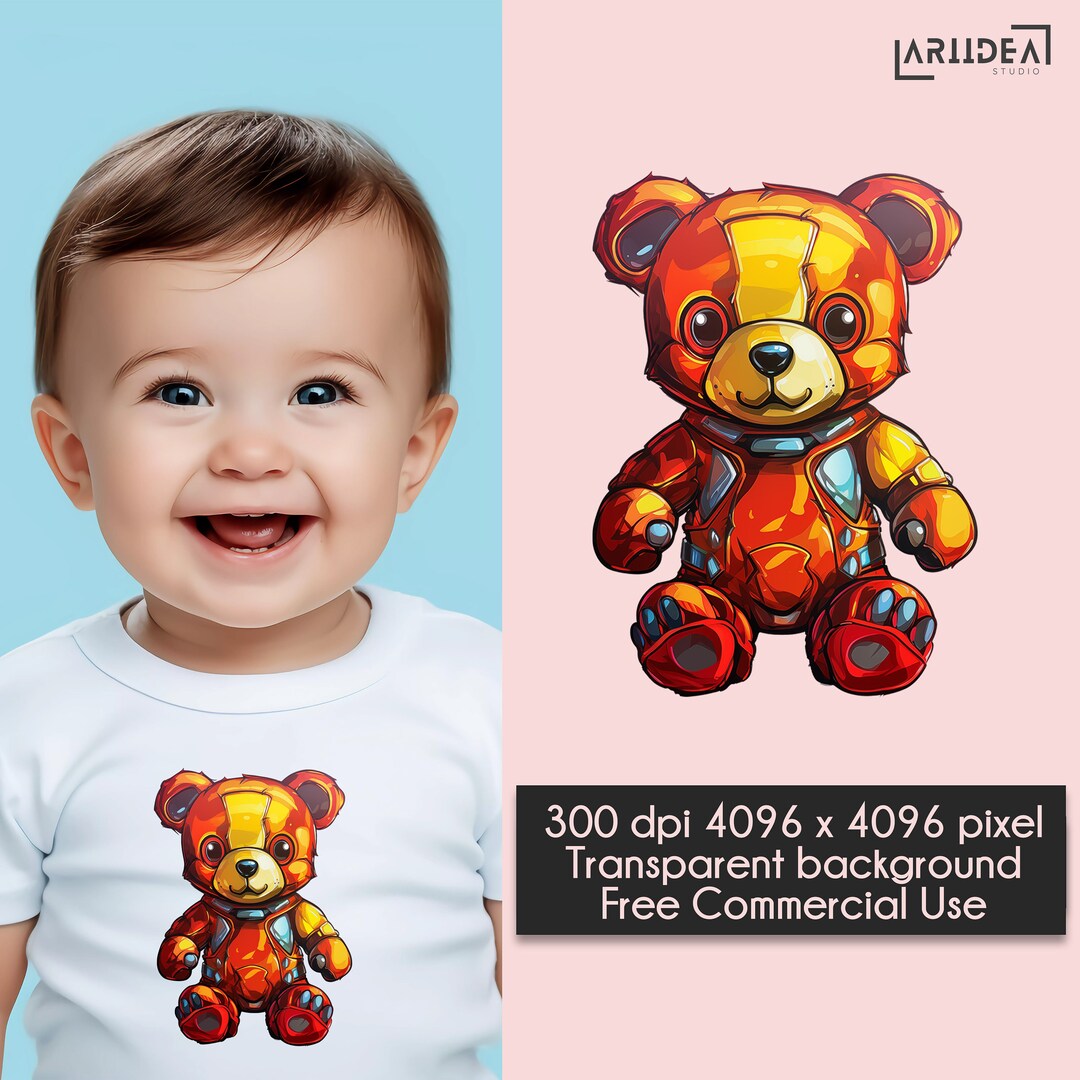 Cute Teddy Bear Clip Art, for Commercial Use in Lively Art and Craft ...
