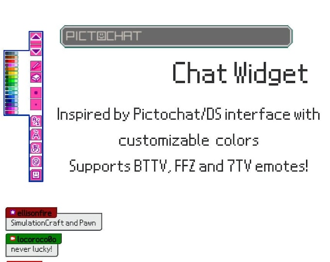 Pictochat Text Template - Etsy Canada