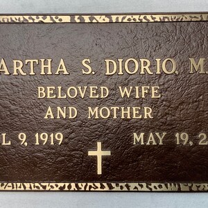 12"x24" Military Bronze Grave Marker - Etsy