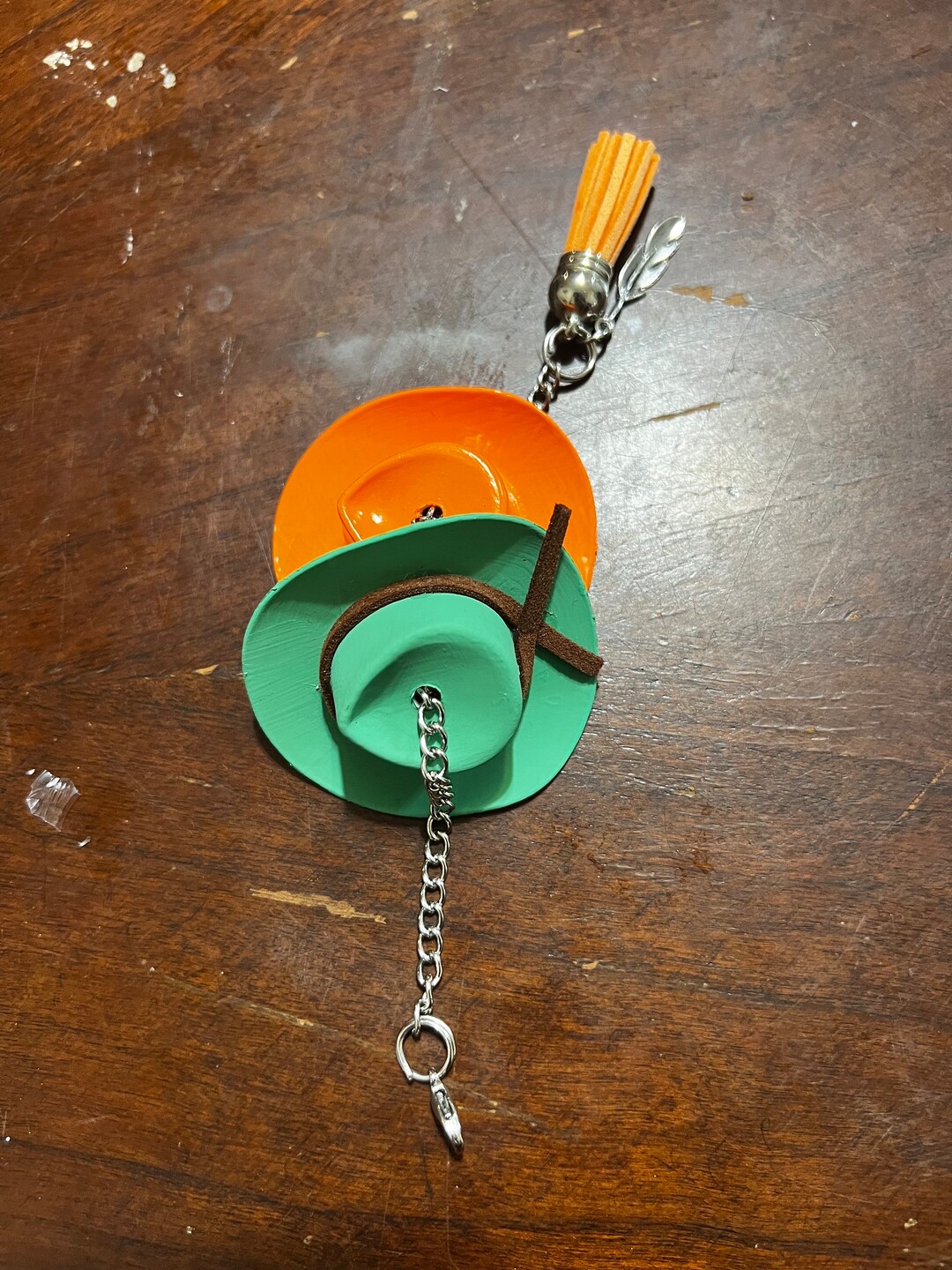 2 Tier Cowboy Hat Keychain - Etsy