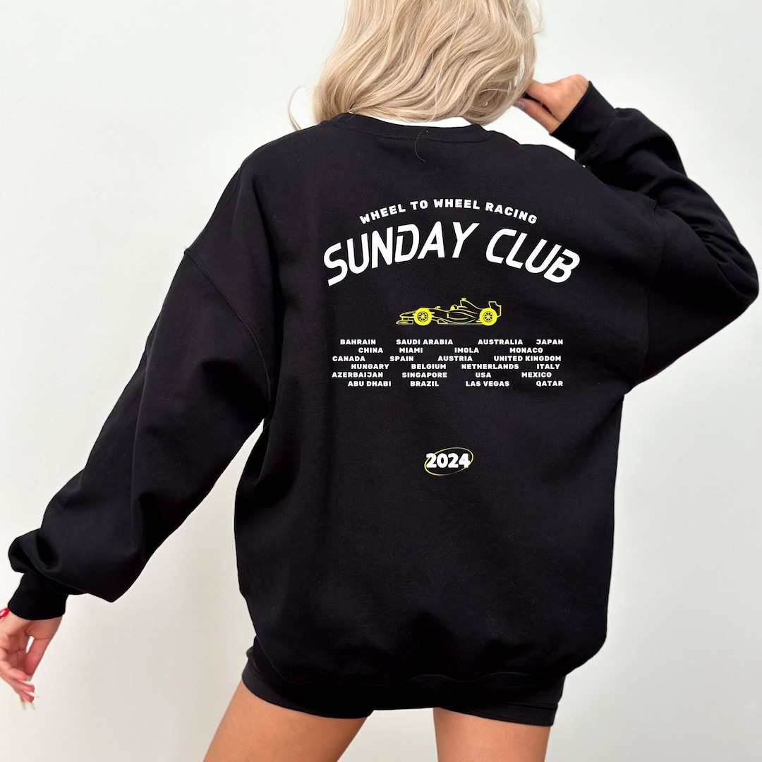 Formula 1 2024 Circuits Sunday Club Sweatshirt, Formula One Sweatshirt ...