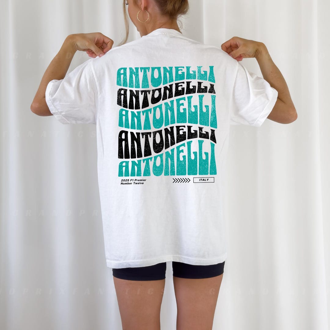 Kimi Antonelli Mercedes Racing Unisex T-shirt, Formula One Racing, Formula 1 Gift, Antonelli F1 ...