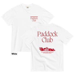 Paddock Club Formula One T-shirt, F1 Unisex Comfort Colors Shirt ...