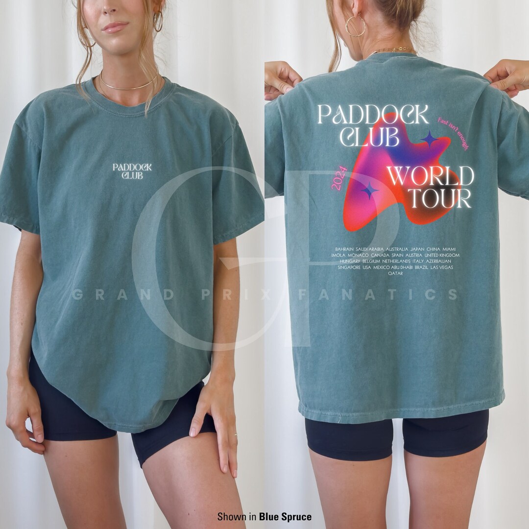 Paddock Club 2024 Formula 1 World Tour Unisex T-shirt, Formula One ...