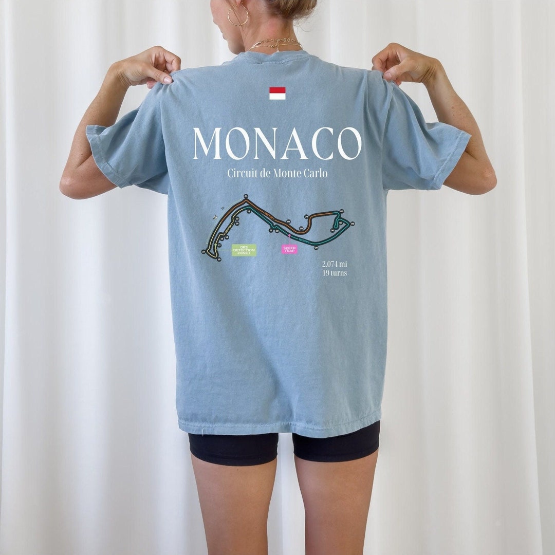 Formula One Circuit De Monaco T Shirt, Monte Carlo, F1 Unisex Graphic ...