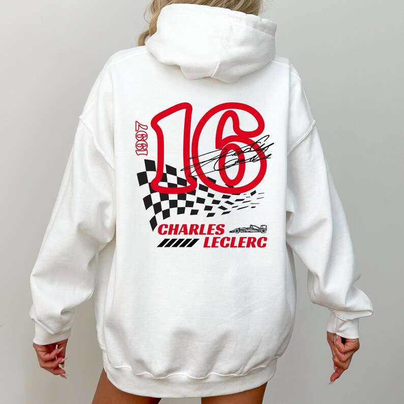 Charles Leclerc Ferrari Racing Formula One Hoodie, Unisex, Formula 1 ...