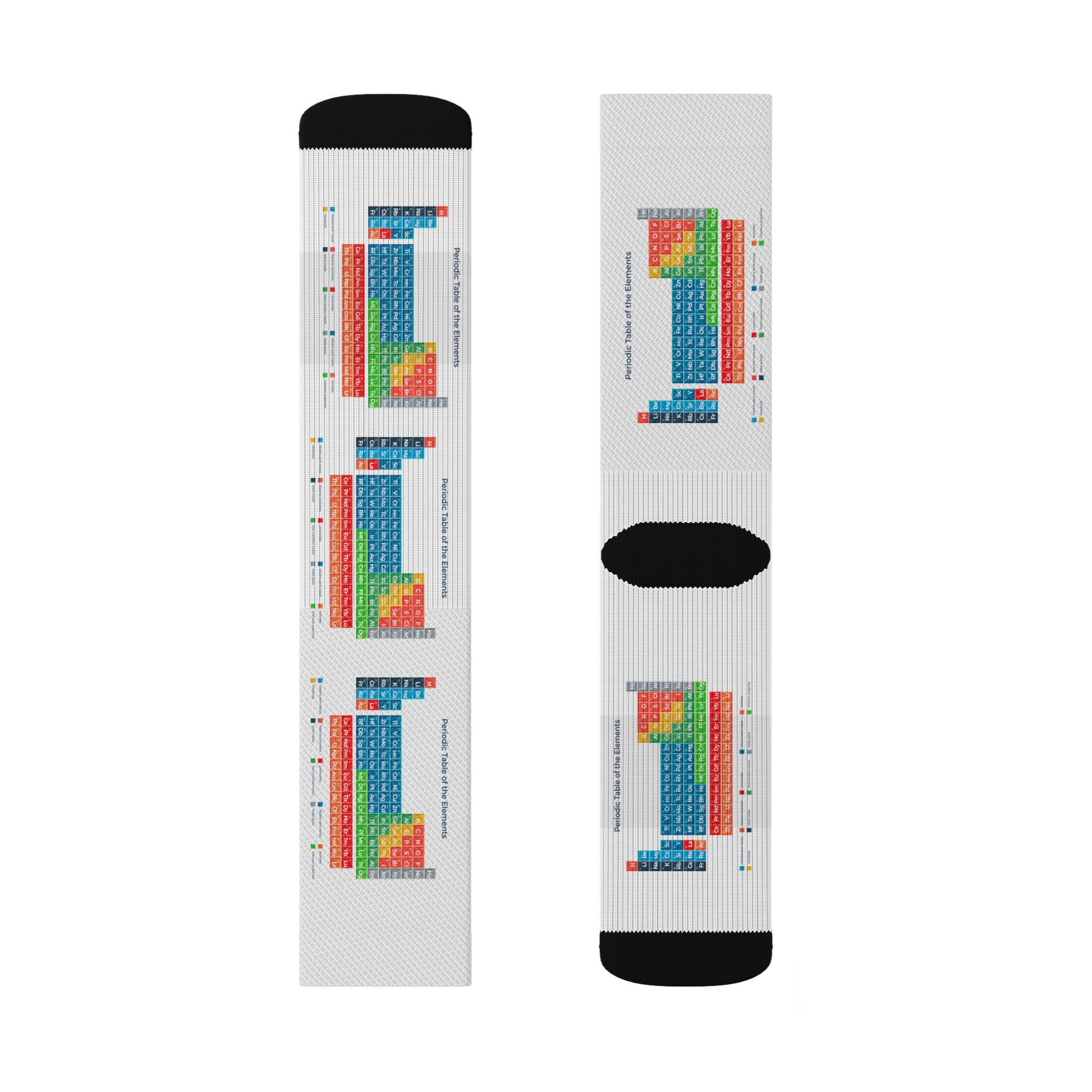 Periodic Table Sublimation Socks Perfect for Your Scientist - Etsy