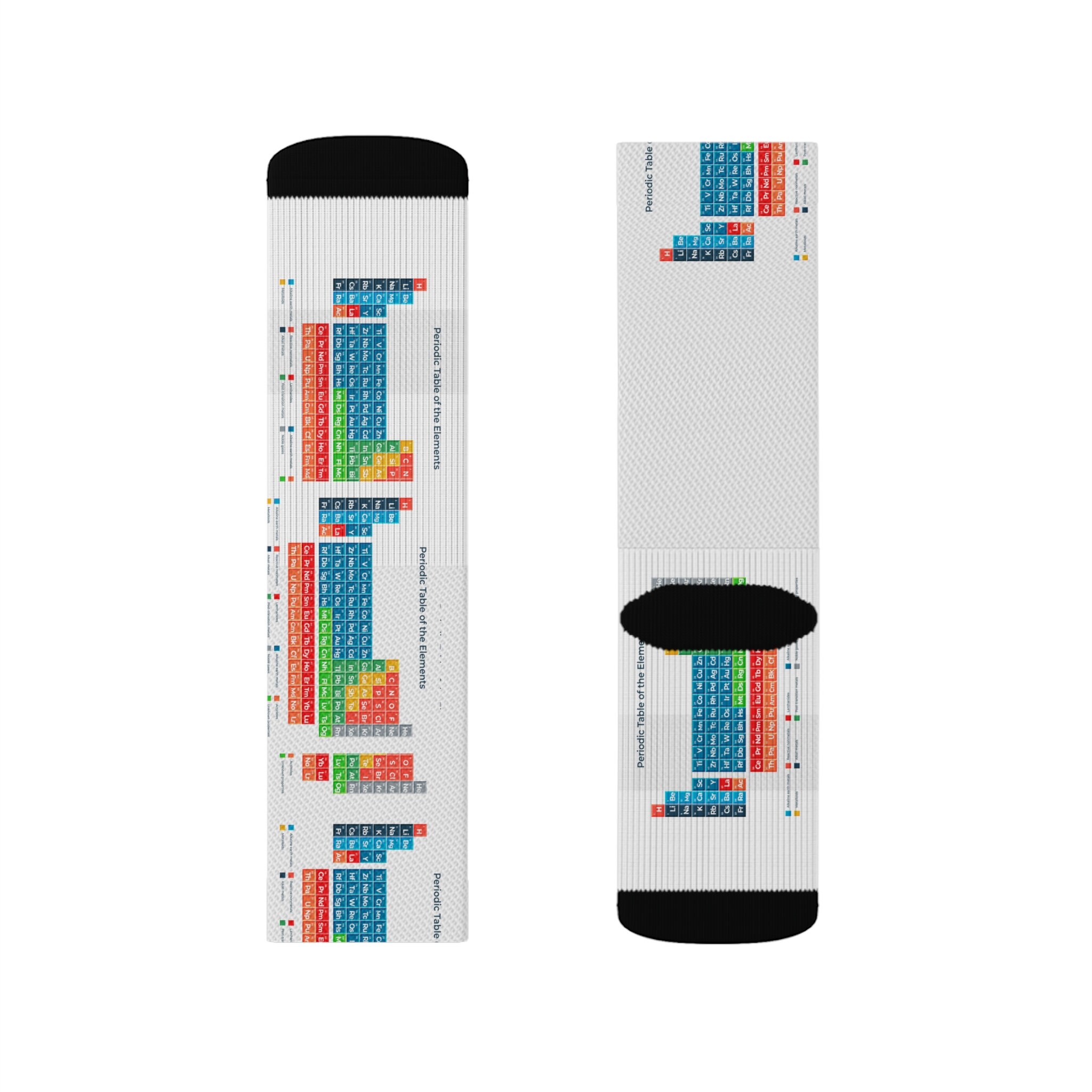 Periodic Table Sublimation Socks Perfect for Your Scientist - Etsy