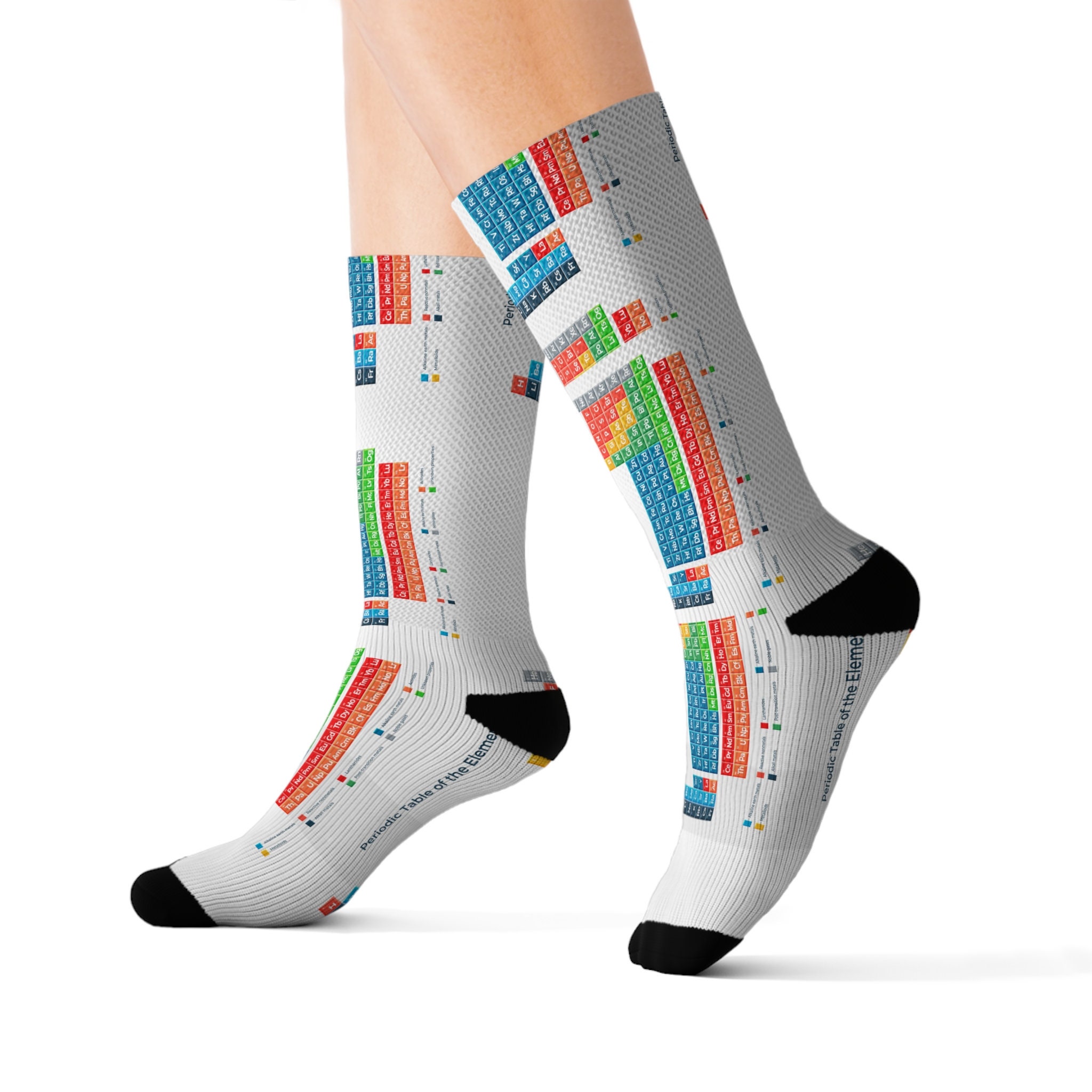 Periodic Table Sublimation Socks Perfect for Your Scientist - Etsy