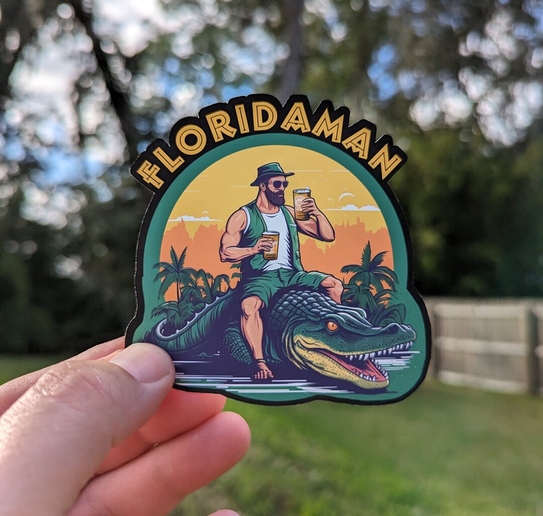 Florida Man Sticker/ Vinyl Decal - Etsy
