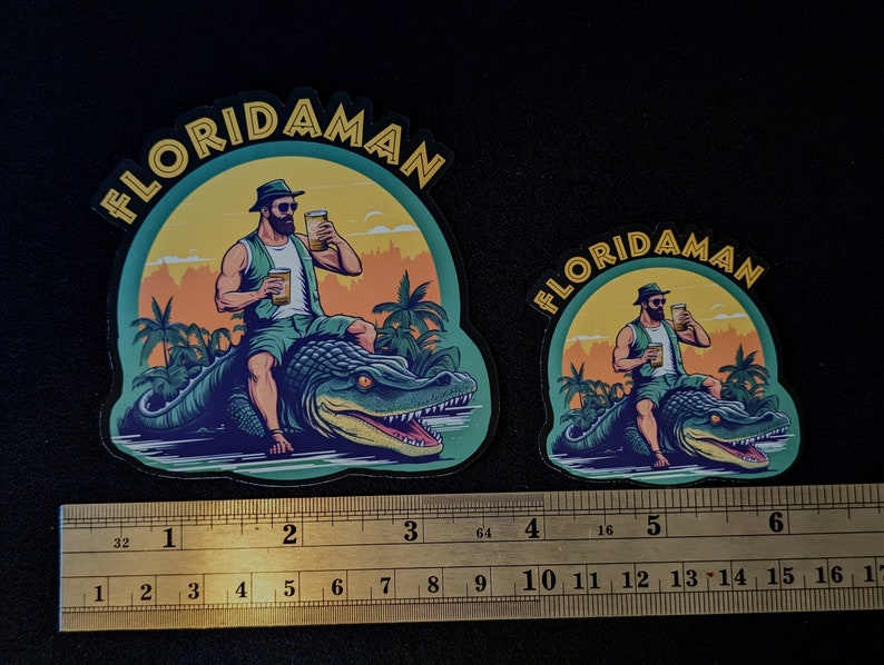 Florida Man Sticker/ Vinyl Decal - Etsy