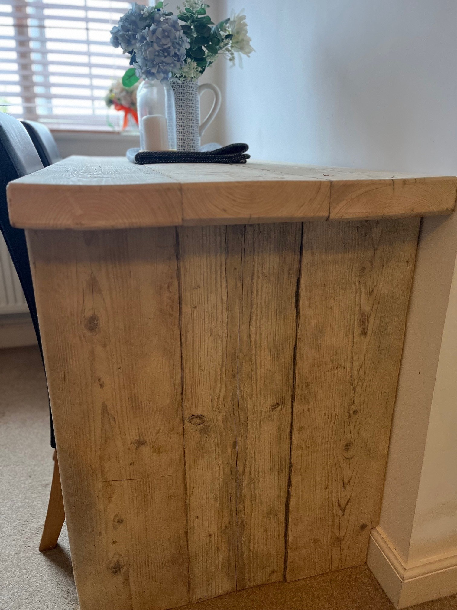 Rustic Dining Table and Desk, Reclaimed Chunky Timber 60mm Thick - Etsy