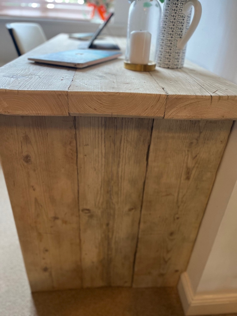 Rustic Dining Table and Desk, Reclaimed Chunky Timber 60mm Thick - Etsy
