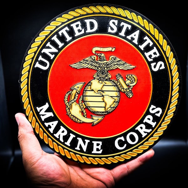 Marine Corps Plaque - Etsy