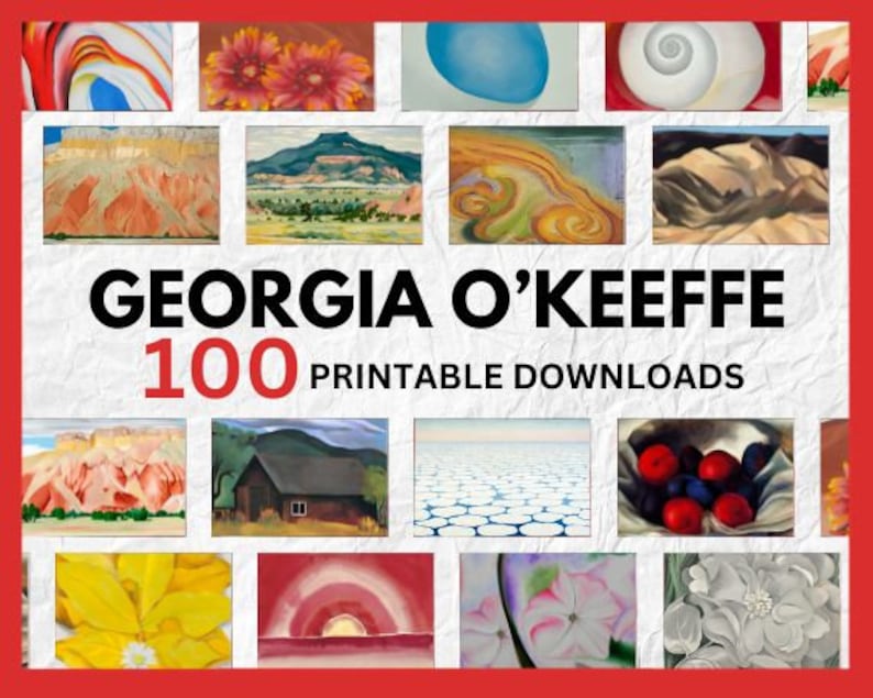 100+ Printable Art Designs | Georgia O'keeffe Artworks and Painting ...