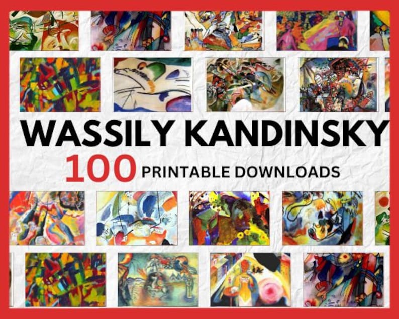 100+ Printable Art Designs | Wassily Kandinsky Artworks and Painting ...