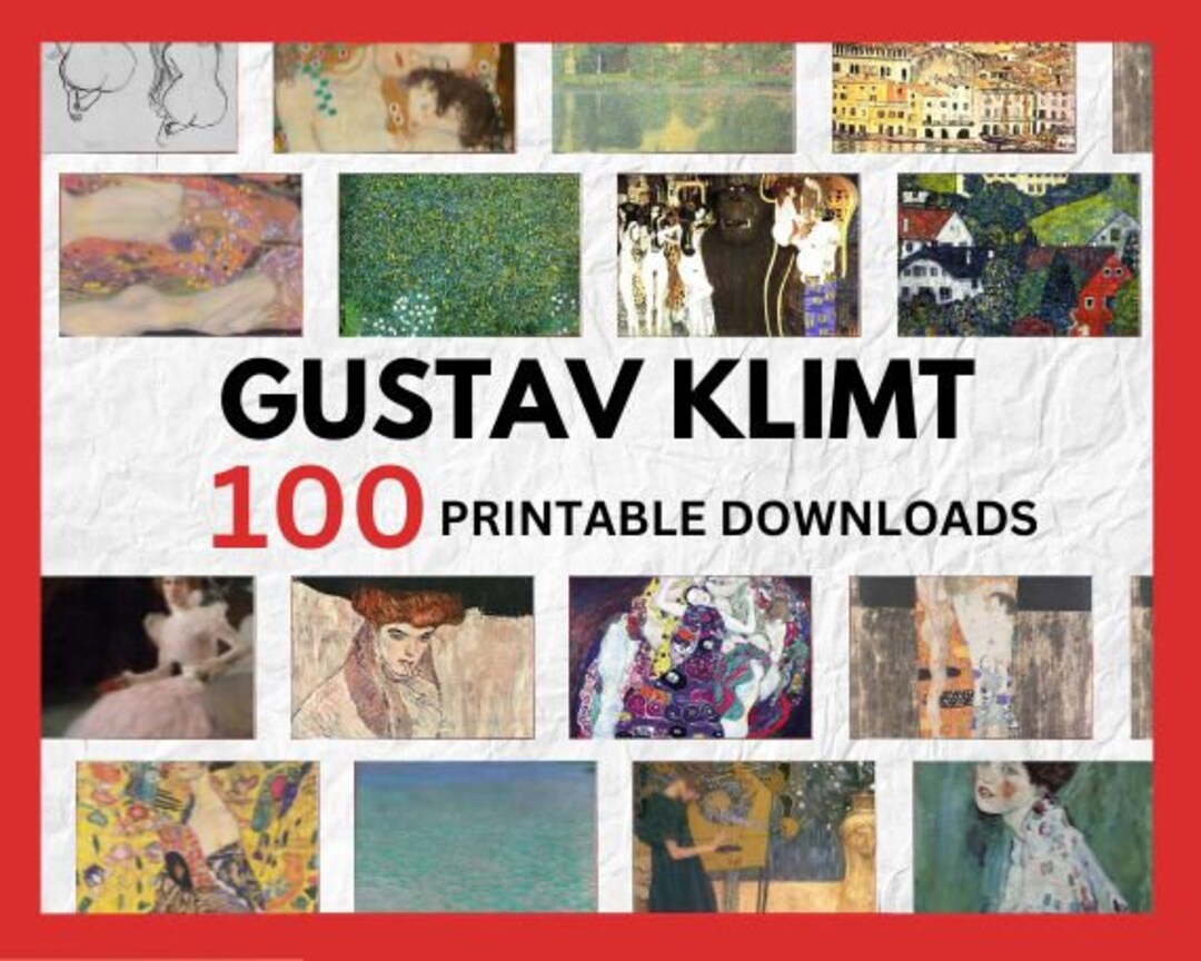 100+ Printable Art Designs | Gustav Klimt Artworks and Painting ...