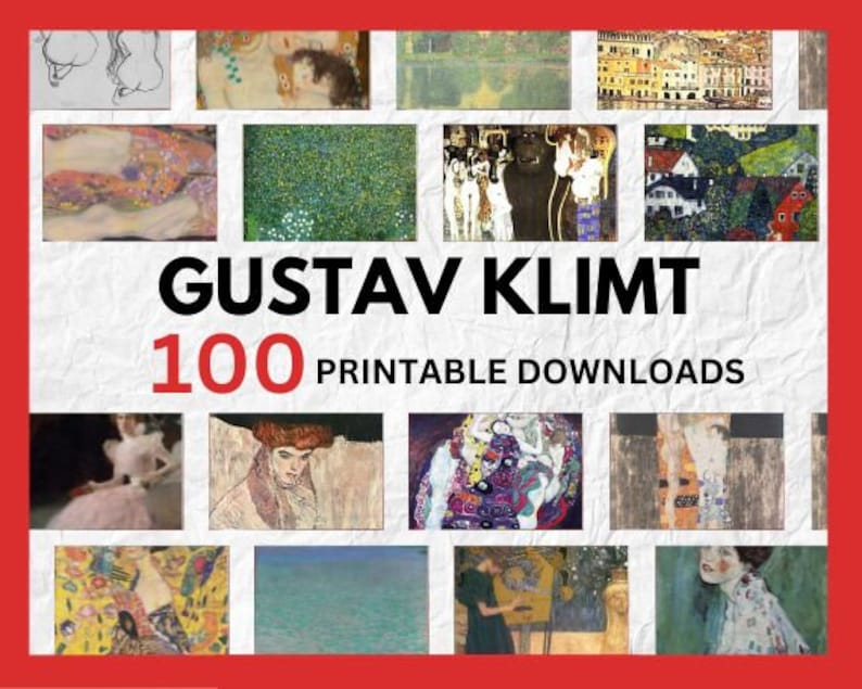 100+ Printable Art Designs | Gustav Klimt Artworks and Painting ...