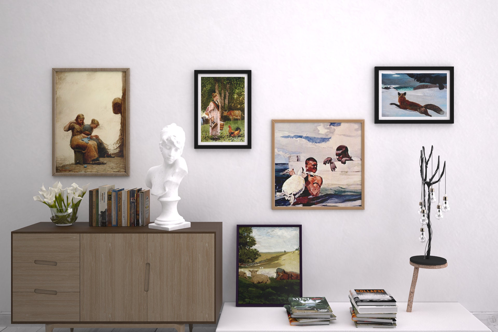 100 Printable Art Designs Winslow Homer Artworks and - Etsy