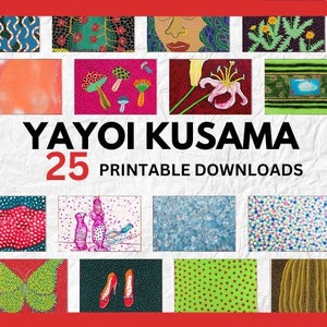 25+ Printable Art Designs | Yayoi Kusama Artworks and Painting ...