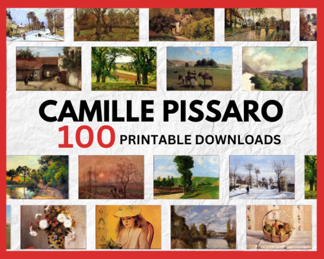 100+ Printable Art Designs | Camille Pissaro Artworks and Painting ...