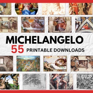 55+ Printable Art Designs | Michelangelo Artworks and Painting ...