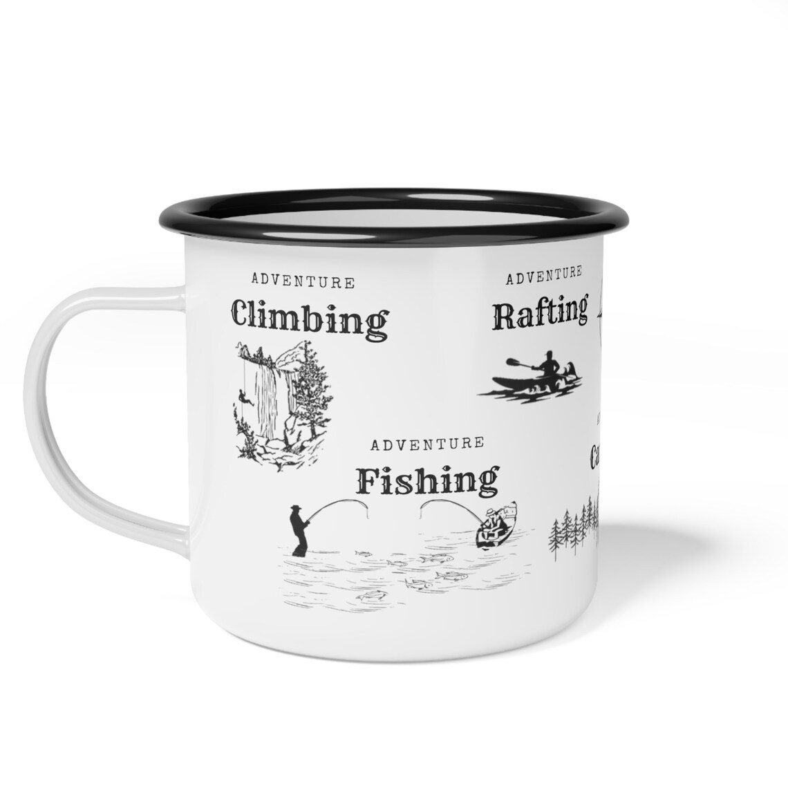 Outside Adventure Mug Cup Go Outside Coffee Mug Cup• Camping Hiking or ...