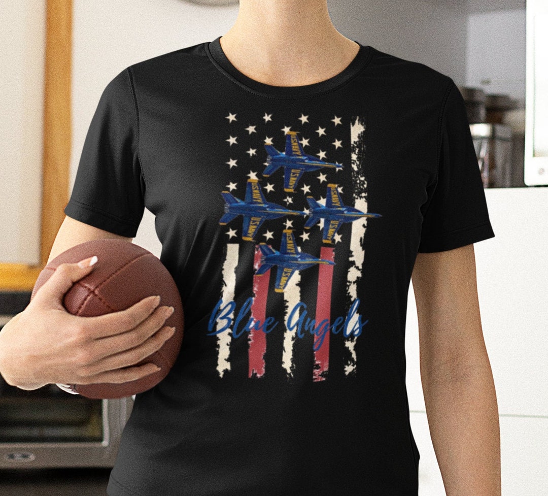 Blue Angels Fan Tee, Unisex Jersey Short Sleeve, American Flag Shirt ...