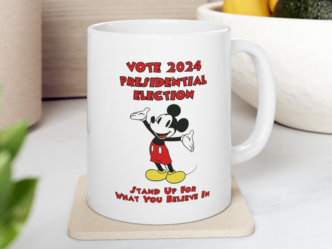 2024 Presidential Election Mug, Mickey Mouse Election Mug, Election Mug ...