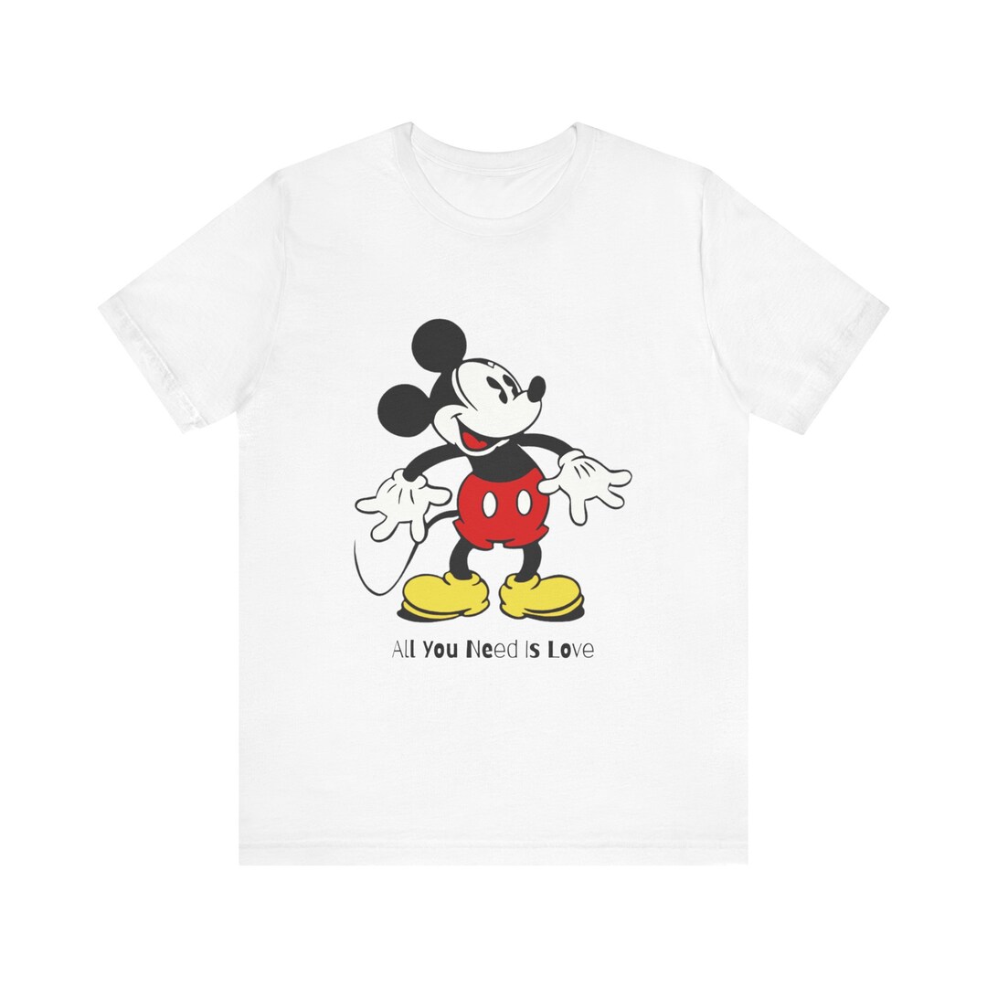 Mickey Mouse Classic Pose T-shirt, Women's Cotton Tee, S-M-L-XL-XXL-3X ...
