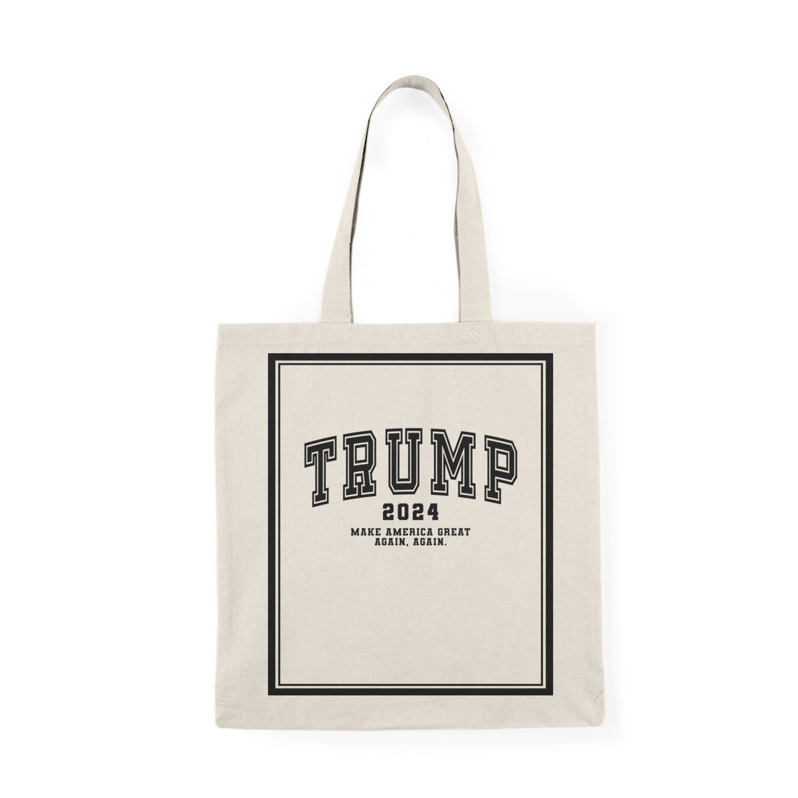 Trump 2024 Election MAGA Black Design Tote Bag, Make America Great ...